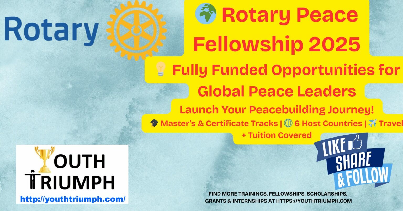 Rotary Peace Fellowship 2025 - Youth Triumph